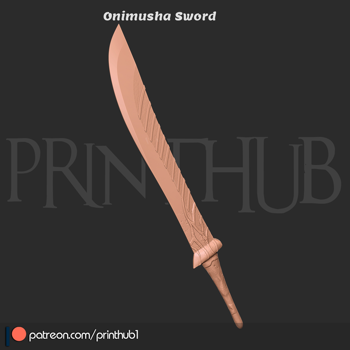 3D Printable Enryuu Sword Level 1 Fan Art Cosplay Prop STL by Printhub